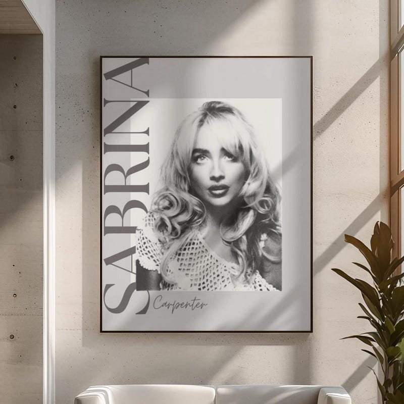 Sabrina Carpenter Room Print - Etsy UK