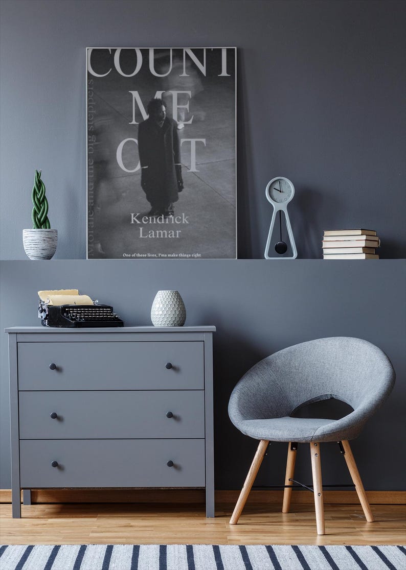 Kendrick Lamar Digital Printable Poster | Minimal Music Wall Art | Hip ...