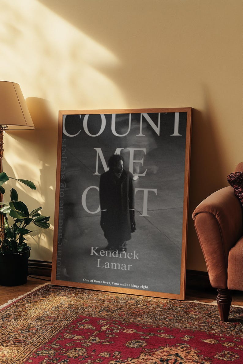 Kendrick Lamar Digital Printable Poster | Minimal Music Wall Art | Hip ...