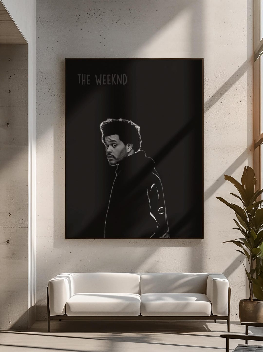 The Weeknd Printable Poster | Music Wall Art | Minimal Singer Portrait ...