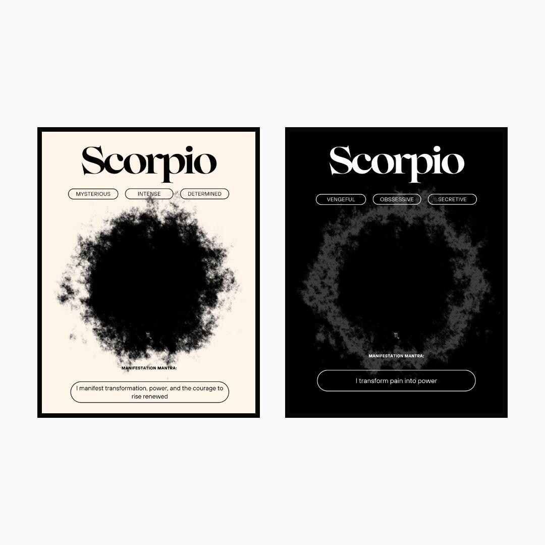 Scorpio Printable Wall Art | Water Sign Digital Download | Boho ...