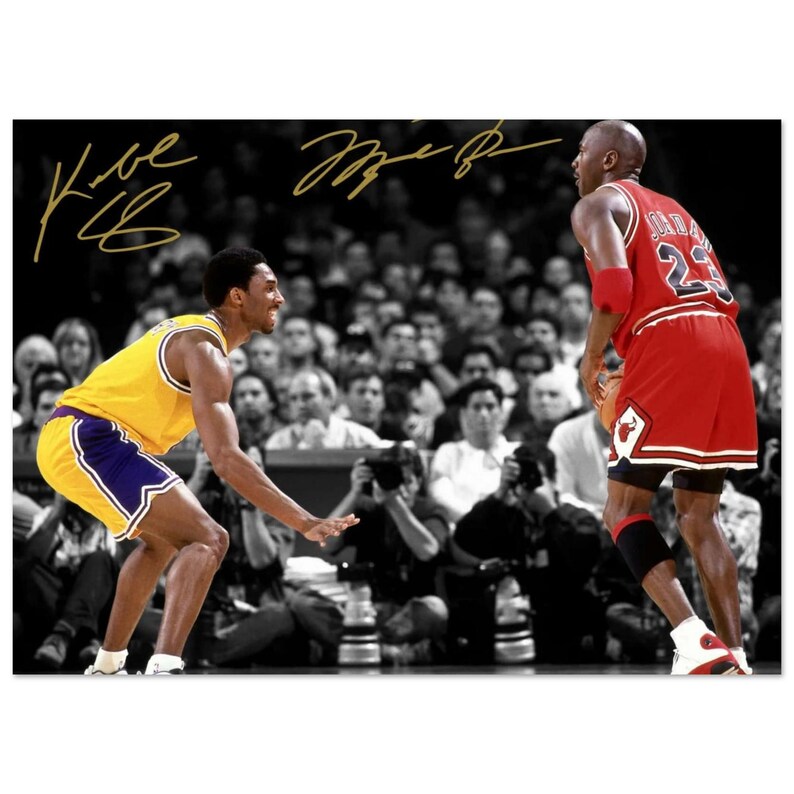 Kobe Bryant Vs Michael Jordan NBA Legends Semi-gloss Poster - Etsy