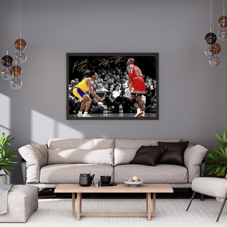 Kobe Bryant Vs Michael Jordan NBA Legends Semi-gloss Poster - Etsy