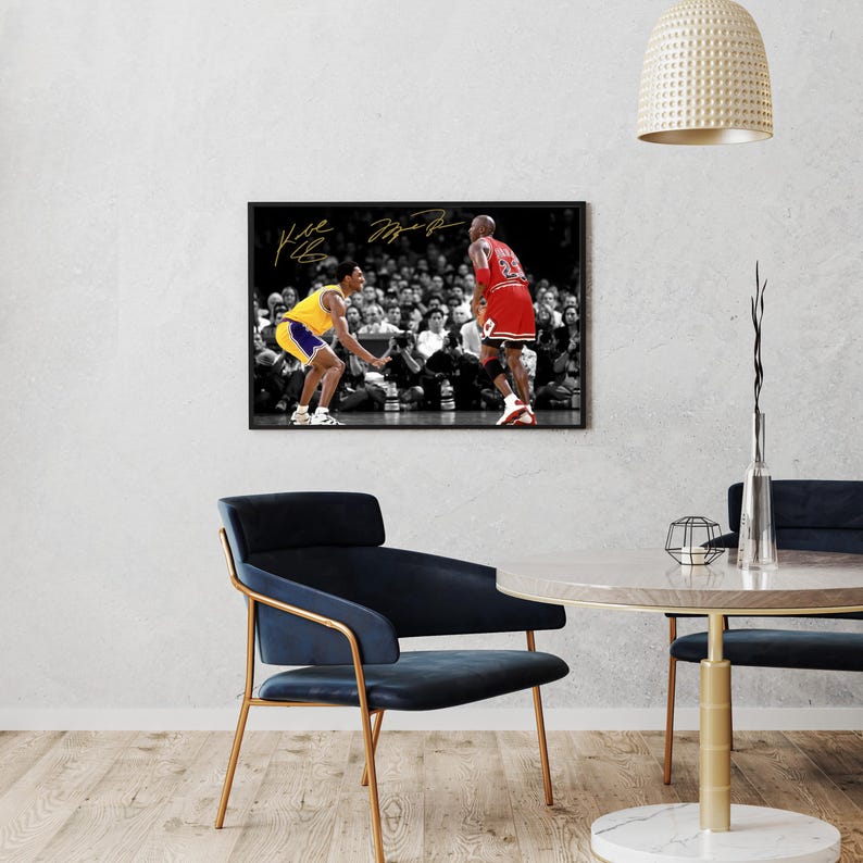 Kobe Bryant Vs Michael Jordan NBA Legends Semi-gloss Poster - Etsy