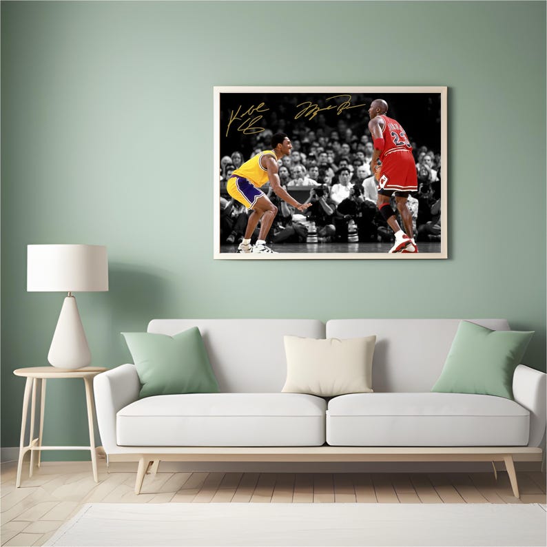 Kobe Bryant Vs Michael Jordan NBA Legends Semi-gloss Poster - Etsy