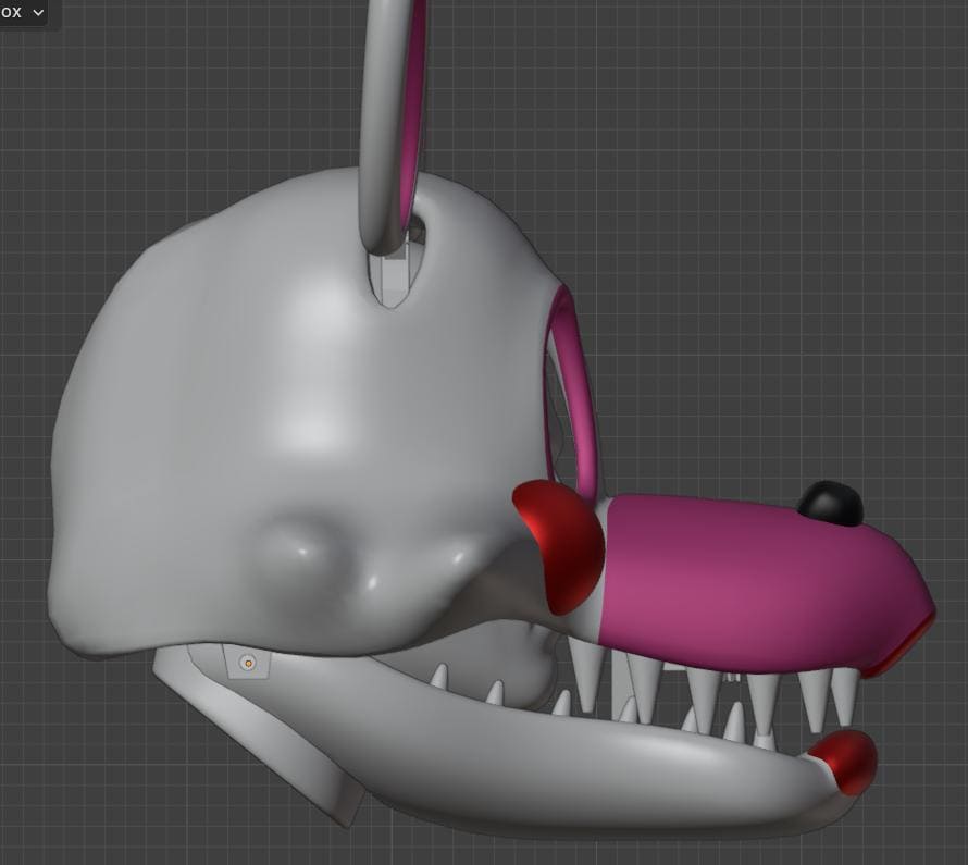 FNAF 2 Mangle 3D MODEL File Cosplay Mask (DIGITAL) - Etsy