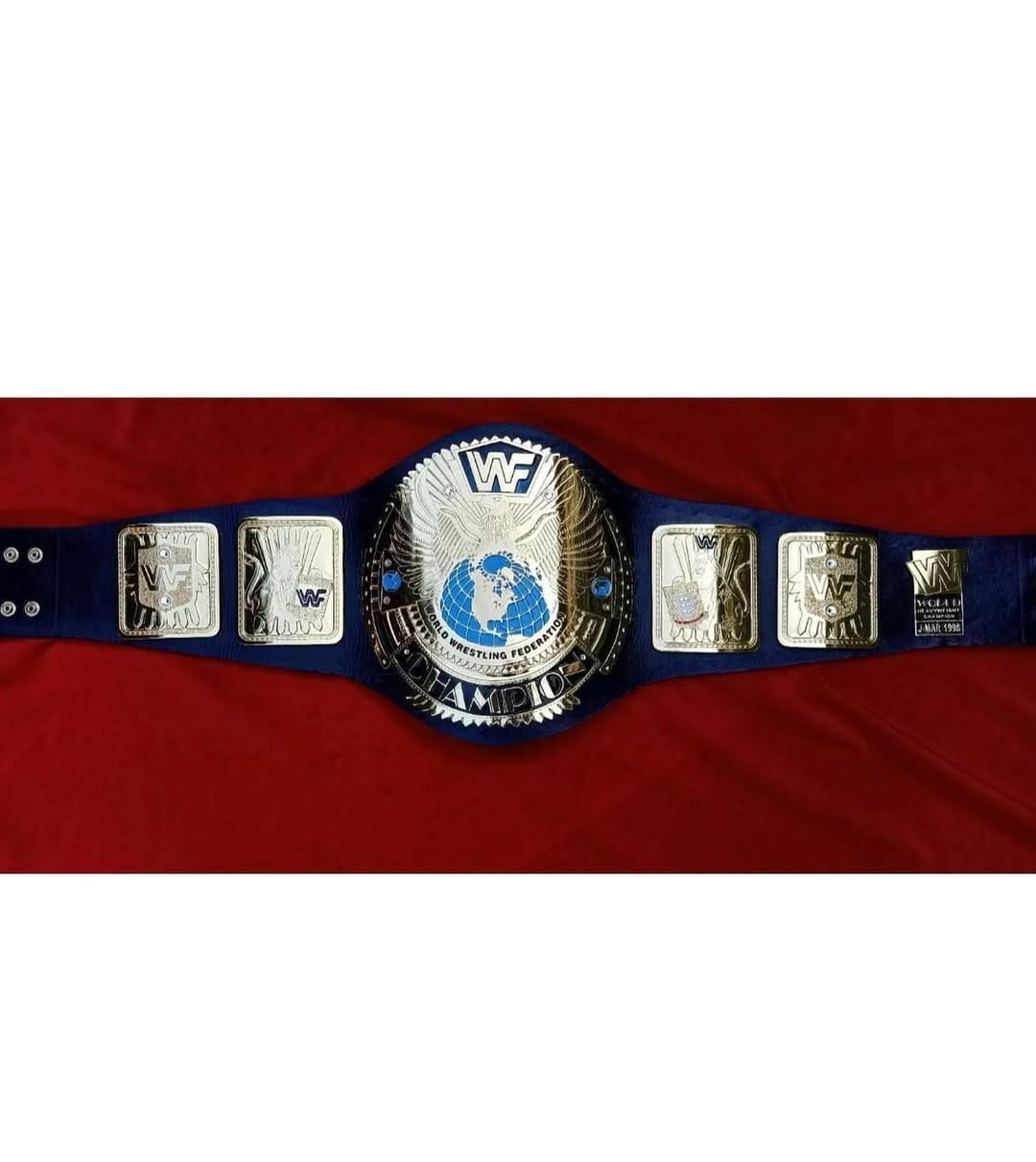 WWF Winged Eagle Championship Belt 4MM Zinc Dual Plated Plates - Etsy