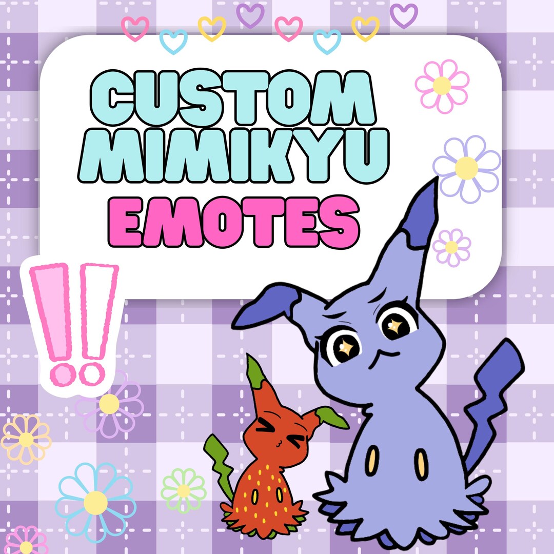 10 selbstgestaltete Mimikyu Emotes für Twitch, Discord oder PNG ...