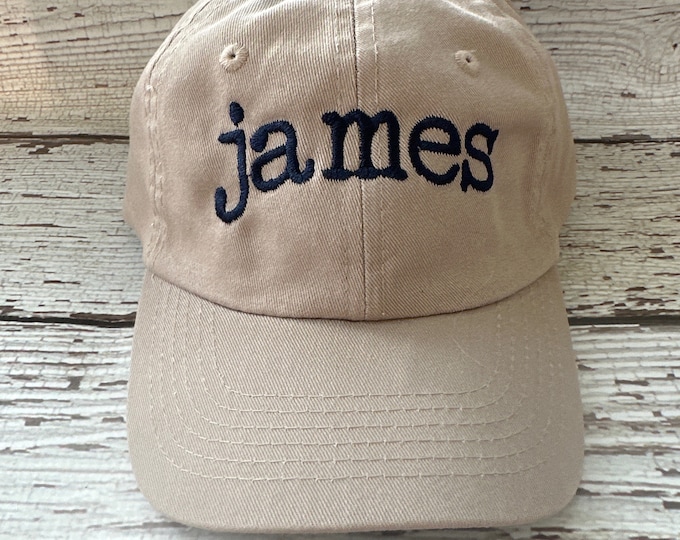 Stitch Script Youth Baseball Hat Personalized Kids Cap Custom Youth ...