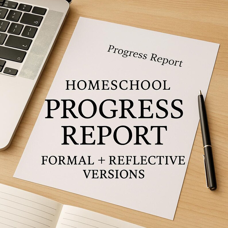 Homeschool Progress Report + Report Card Printable Set – Formal ...