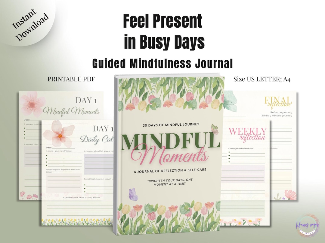 30 Days of Mindful Moments A Printable Mindfulness and Gratitude ...