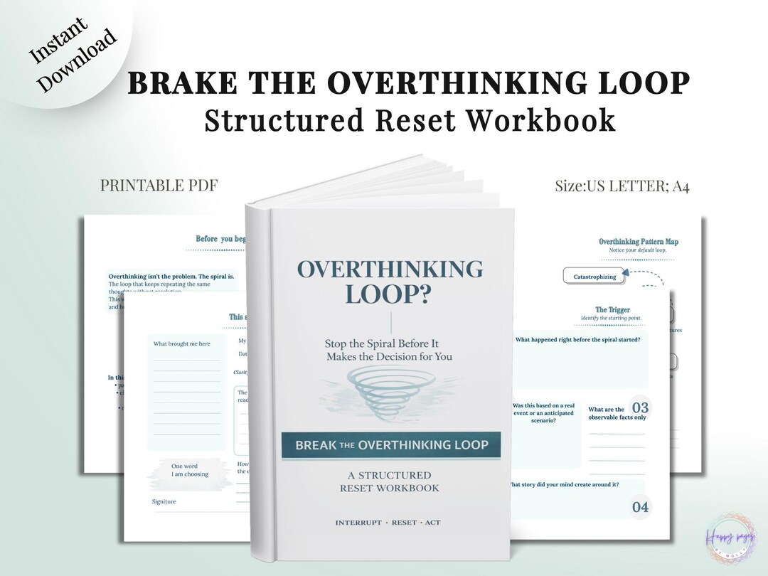 Overthinking Workbook – Structured Clarity Reset, Decision-making (PDF ...