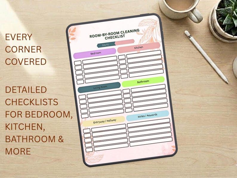 ADHD Planner 2026 Cleaning for Adults, Neurodivergent Chore Tracker ...