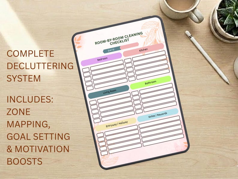 ADHD Cleaning Planner 2026 for Adults, Neurodivergent Chore Tracker ...