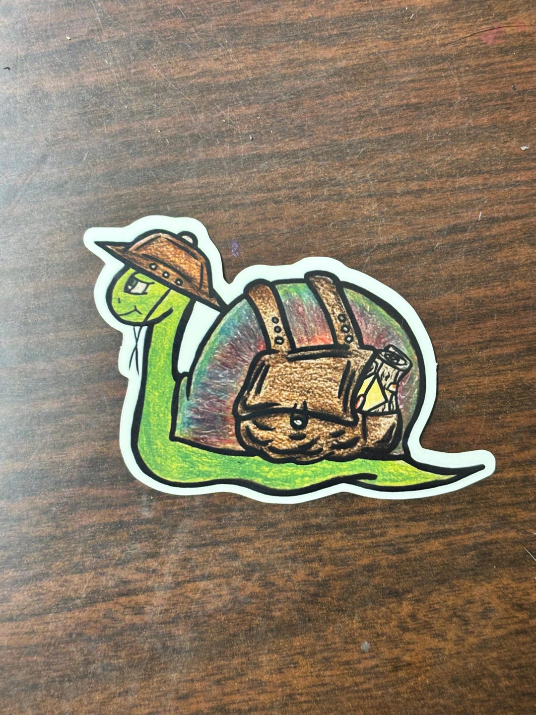 Melvin the Mailman Snail Vinyl Sticker (3"x2") - Etsy