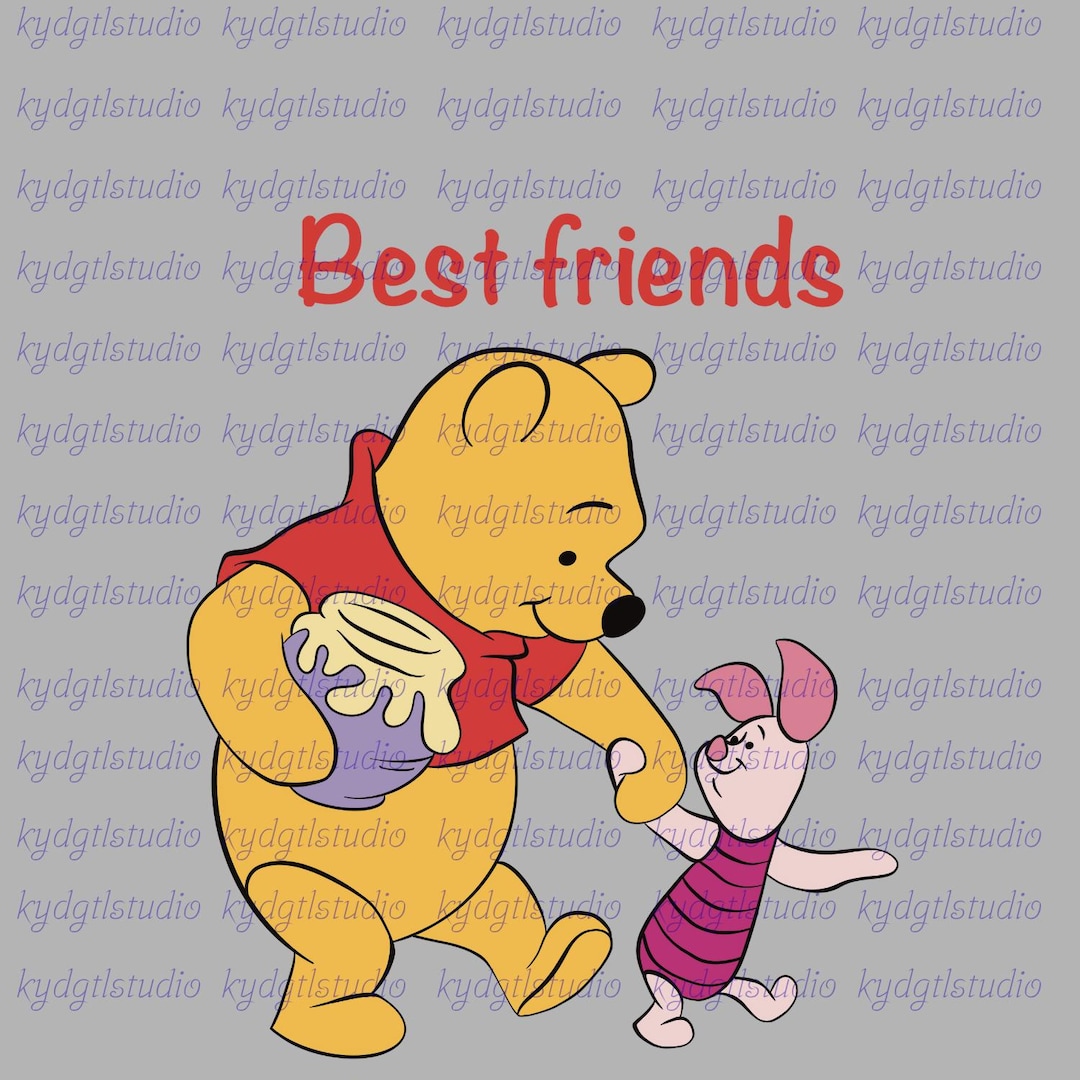 Cute Best Friends Bear Clipart | Cute Animal Digital Download PNG ...