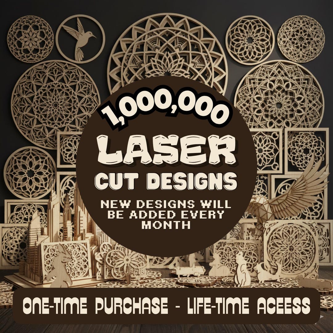 1,000,000+ Laser Cut Designs Bundle (svg, Dxf, Ai, Pdf Files - Digital ...