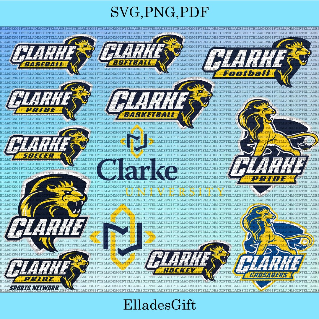 Clarke University SVG, Athletics, Cursaders SVG, Football, Cricut ...