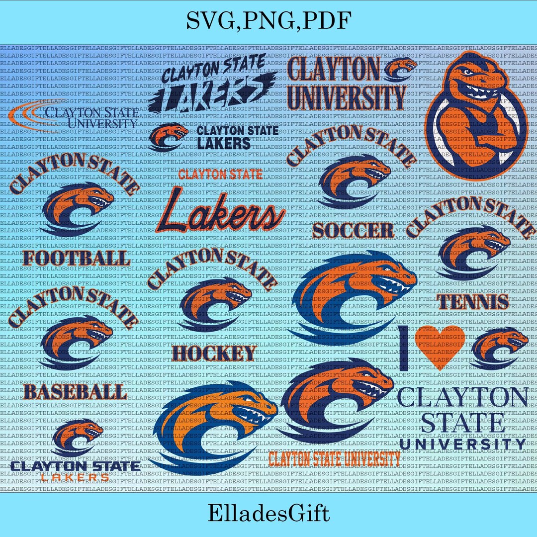 Clayton State University SVG, Athletics, Lakers SVG, Cricut, College ...