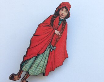 Red Riding Hood Pin | Etsy
