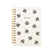 Busy Bee A5 Notebook Yellow White Black Hardback Notepad Flowers Bees ...