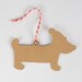 Dachshund Sausage Dog Gift Tag Set of 12 in Hats Christmas Present ...