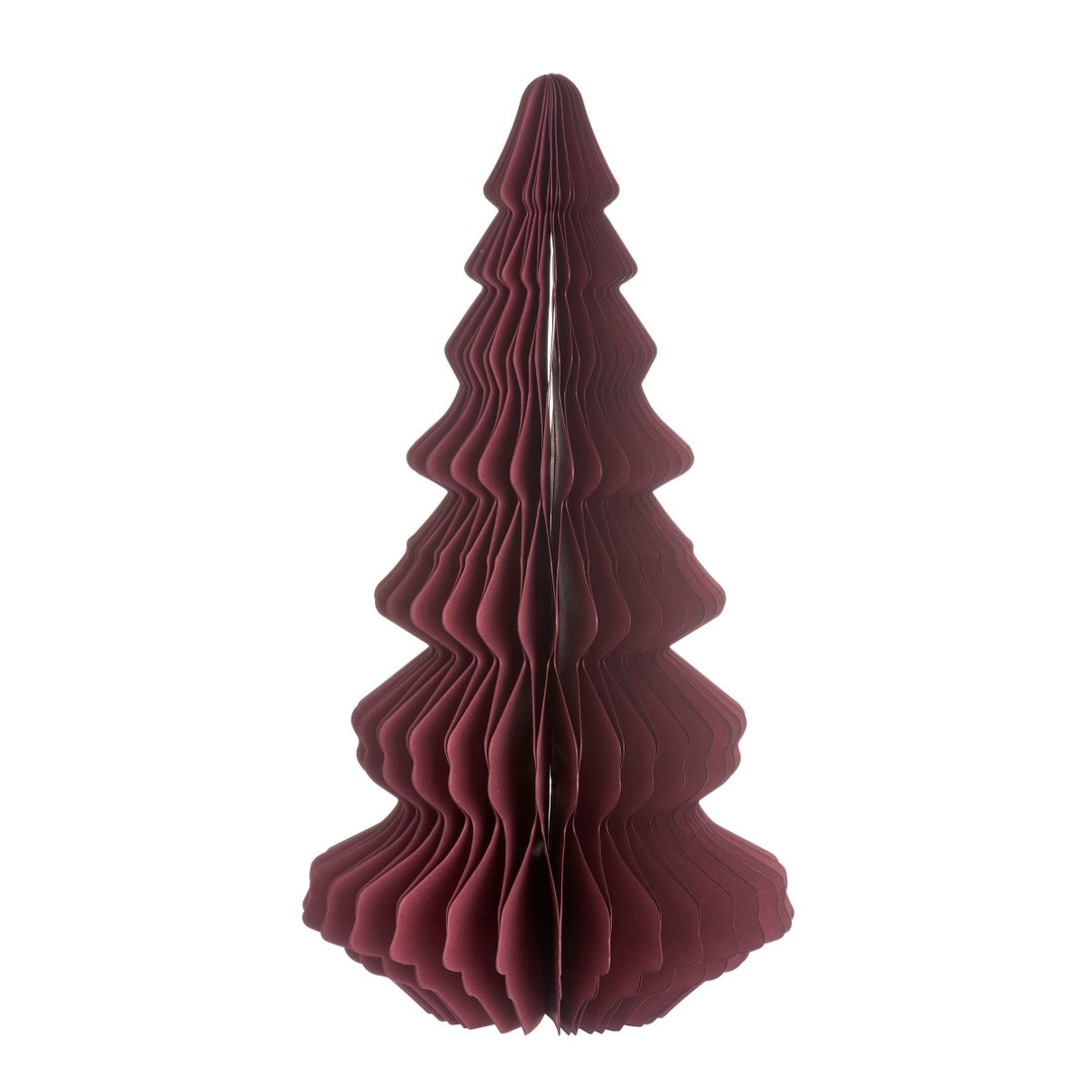 Dark Red Wine Large Standing Christmas Tree Honeycomb Shaped Decoration ...