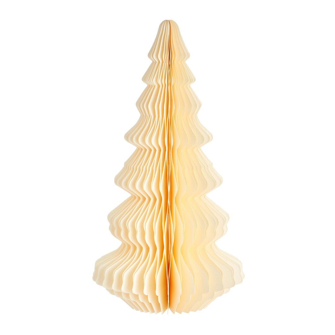 Cream off White Large Standing Christmas Tree Honeycomb Shaped ...