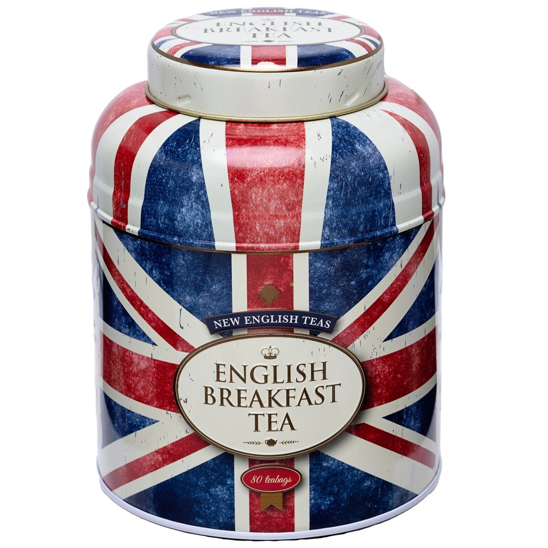 Union Jack Tea Caddy 240 Bags of English Breakfast Vintage Retro ...