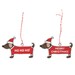 Dachshund Sausage Dog Gift Tag Set of 12 in Hats Christmas Present ...