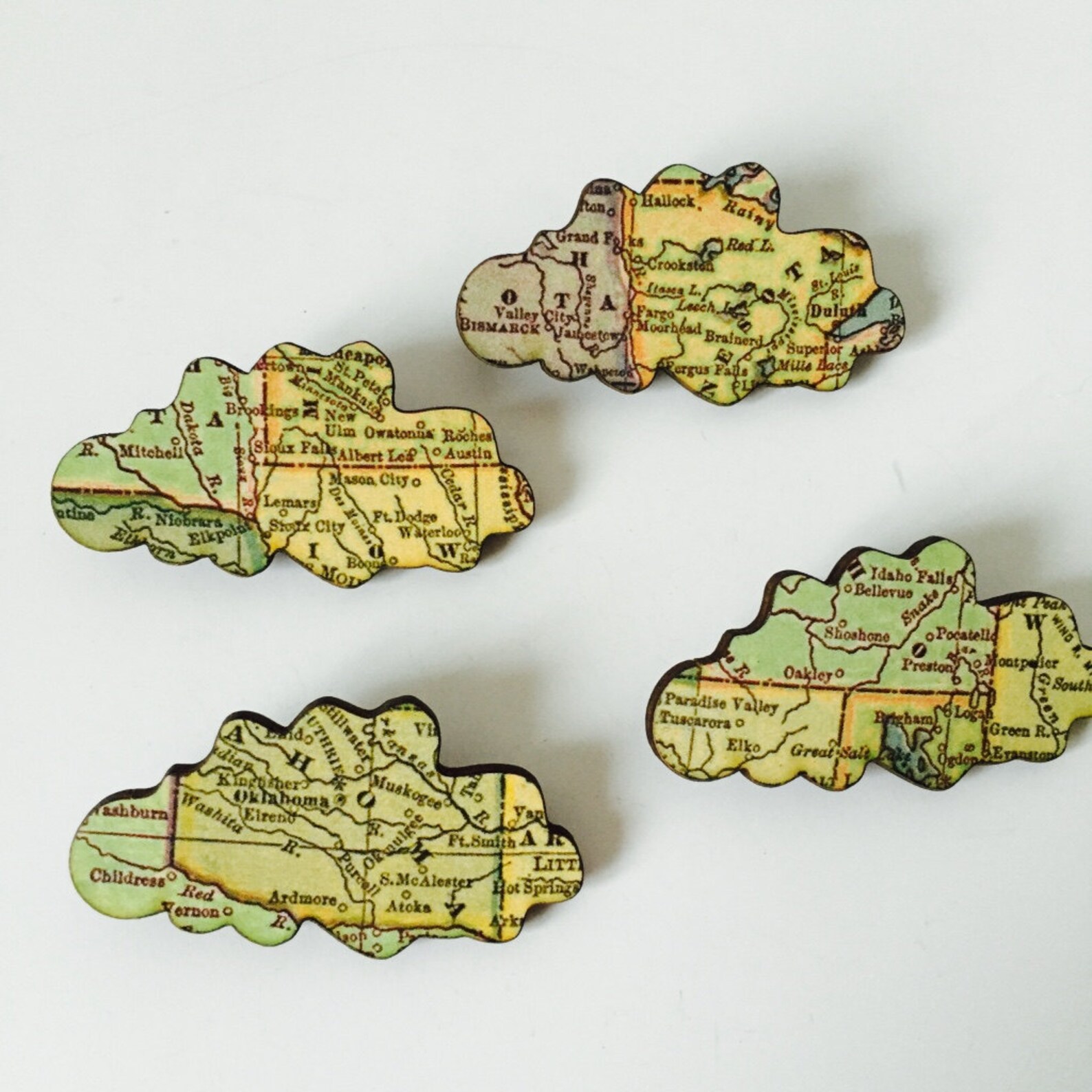 Mennesota Fargo Moorhead Duluth Brainerd Cloud Map Travel Gift - Etsy