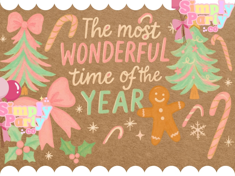 The Most Wonderful Time of the Year Banner Template | Painting Digital ...