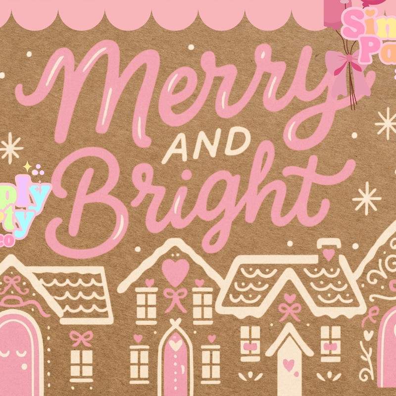 Merry and Bright Banner - Etsy