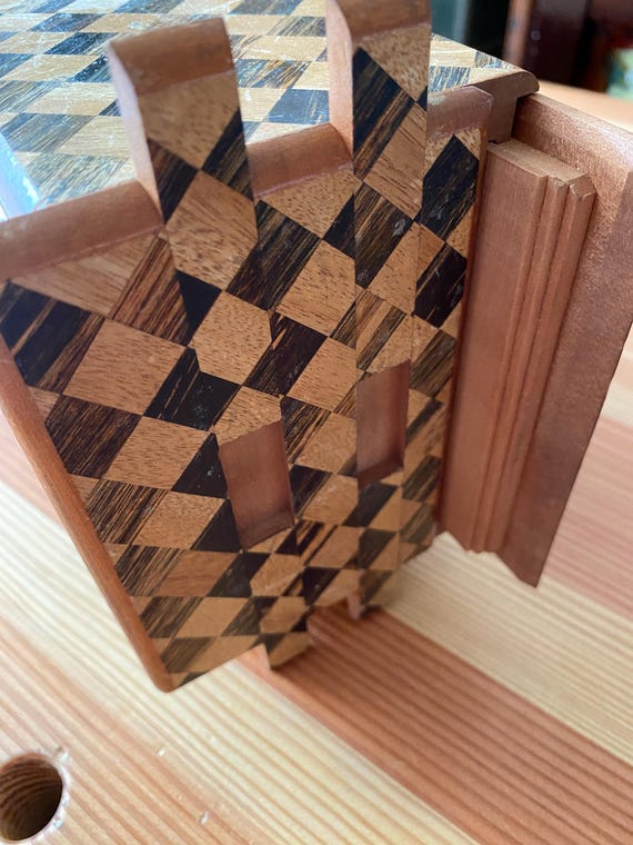 Antique Japanese Puzzle Box - Gem