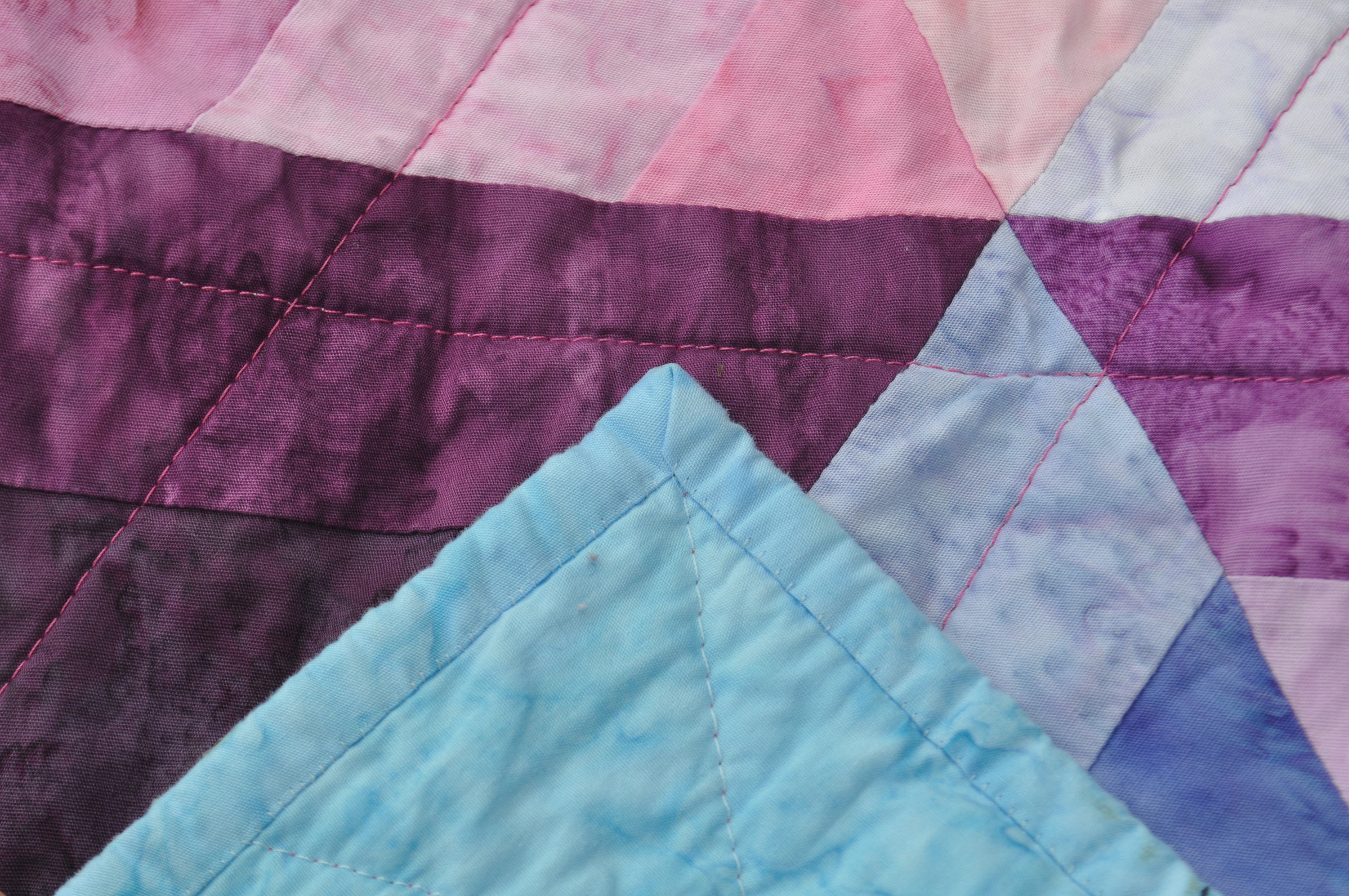 The Batik Triangle Strips Quilt - Etsy