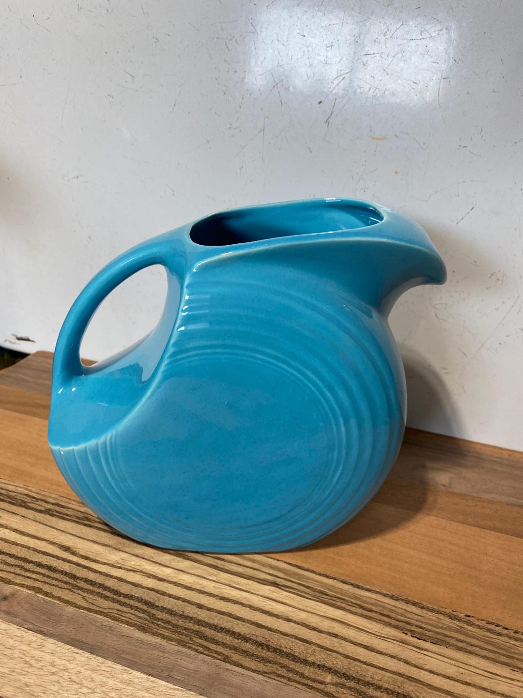 Vintage Original Turquoise 1937-1969 Fiesta Disc Pitcher - Etsy