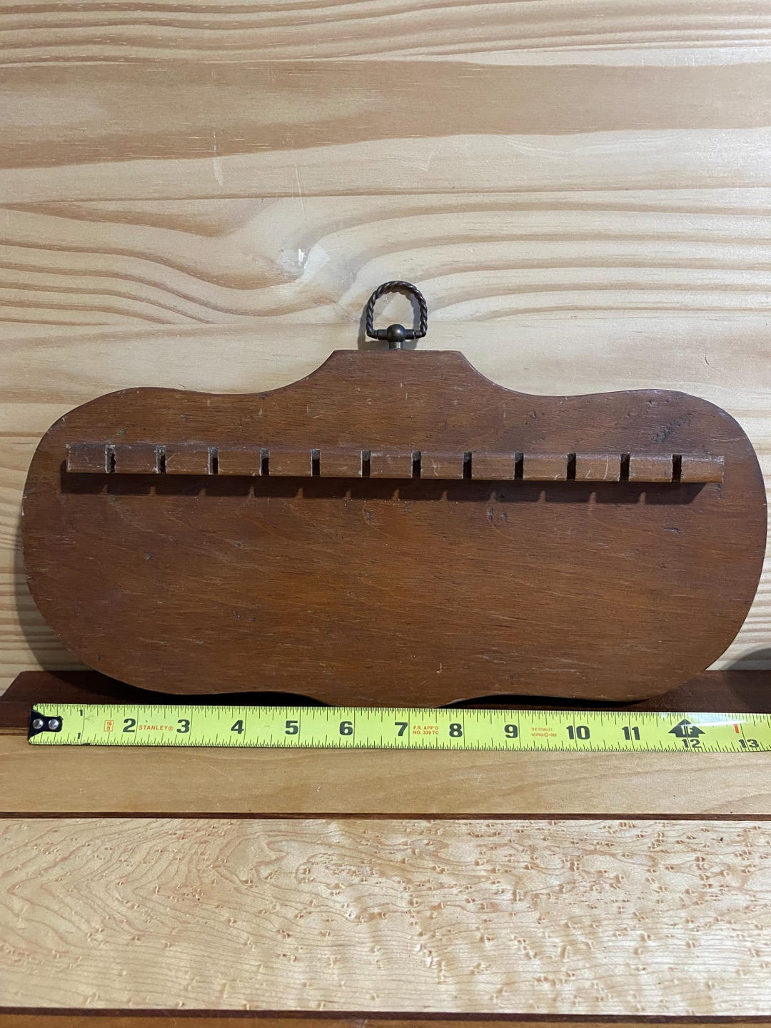 Vintage Wood Souvenir Spoon Holder Rack Hanger Hankies Display - Etsy
