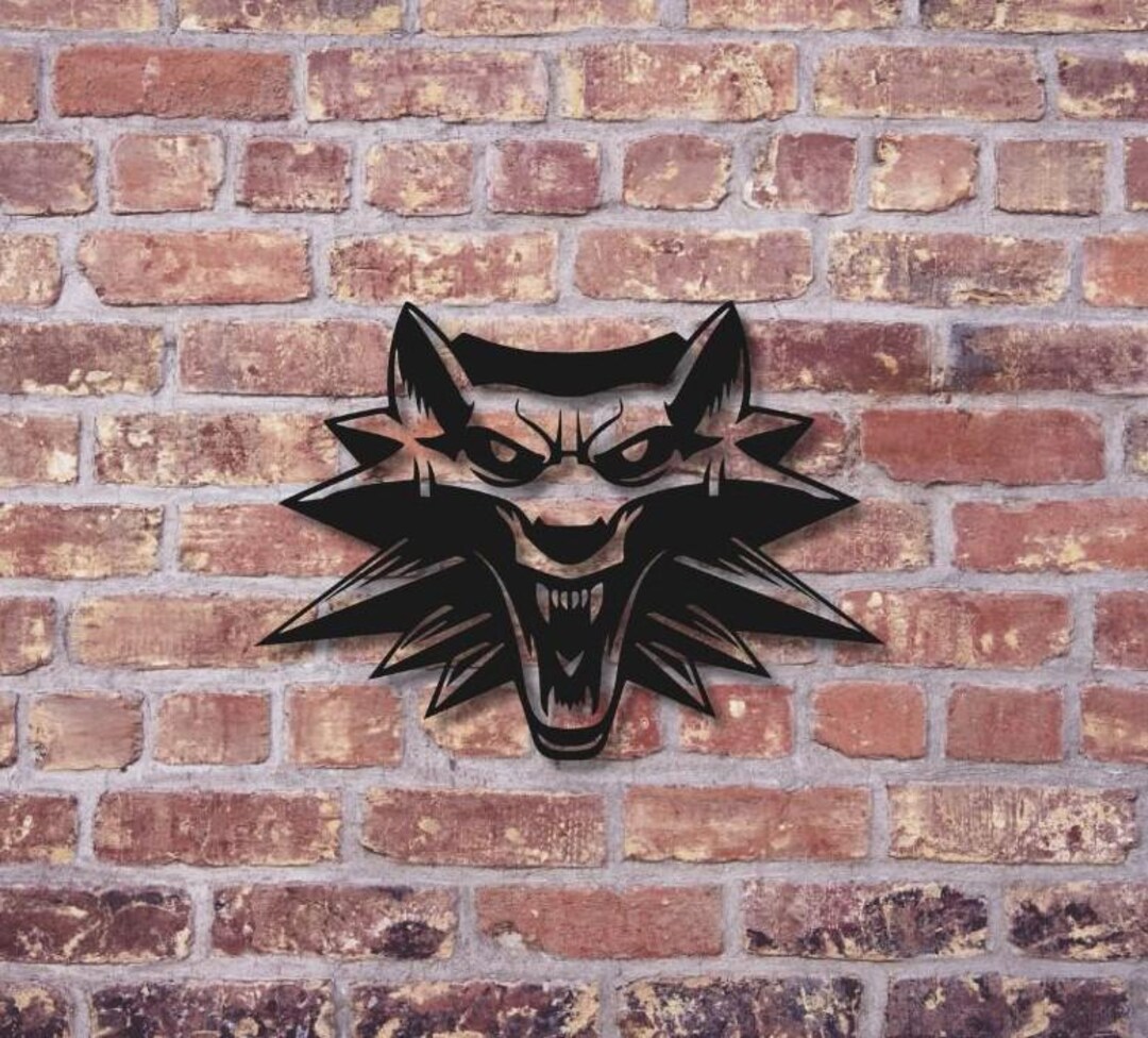 The Witcher - Wolf Emblem, Metal Wall Art - Etsy