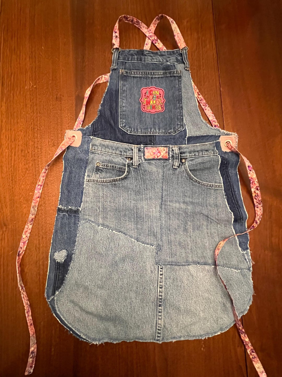 Blue Denim Apron - Recycle Jeans - Etsy