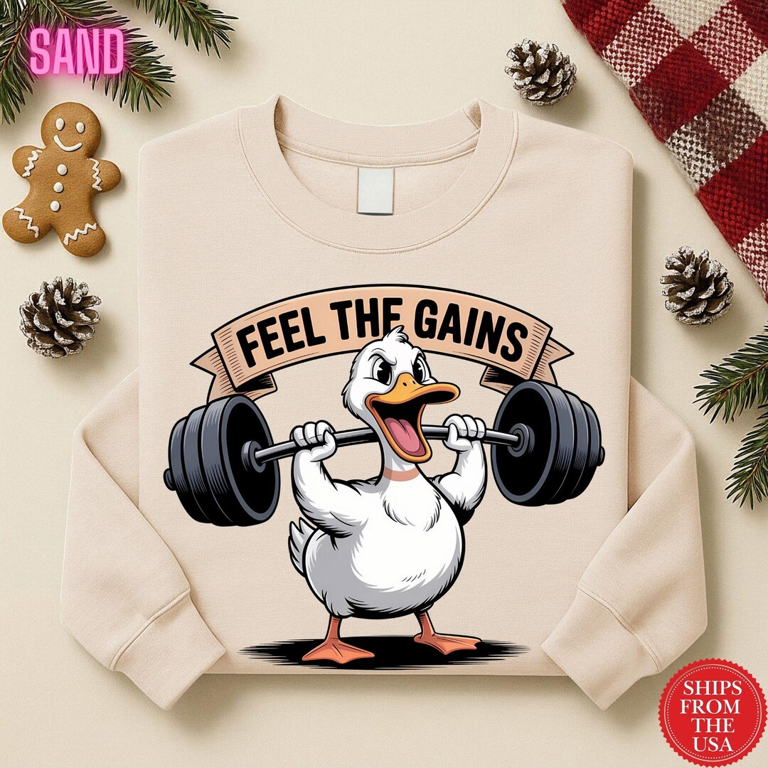 Gym Duck Sweatshirt, Funny Fitness Lifter Hoodie, Gym Gifts - Etsy