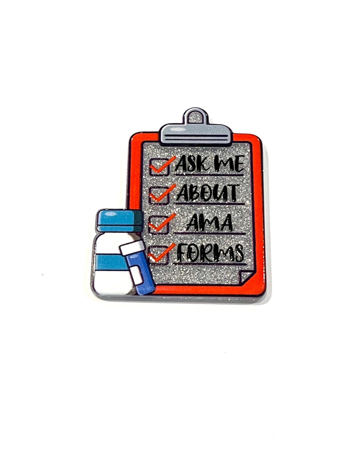 AMA Forms - Acrylic Swappable Badge Topper - Etsy