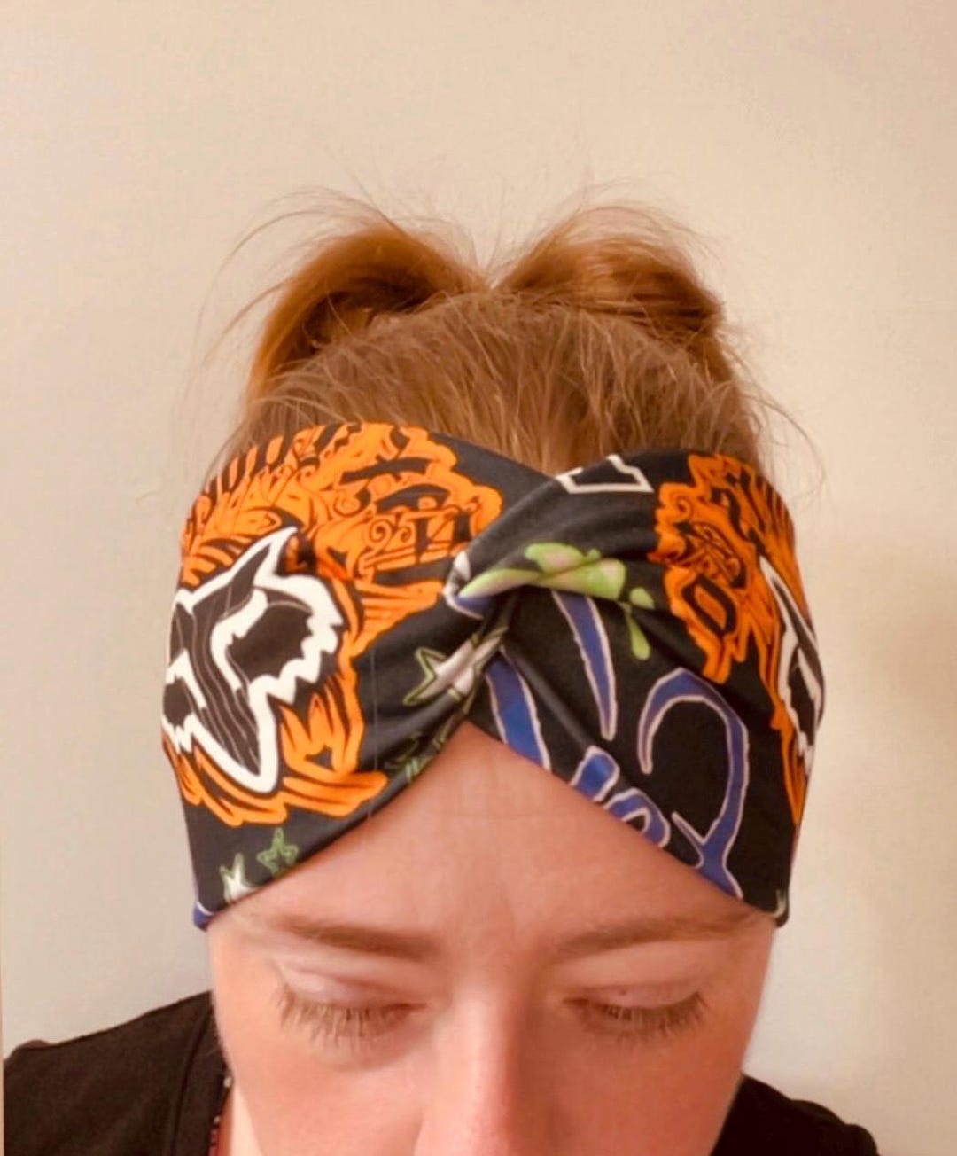 Black FOX - Soft and Stretchy Adult Twist Headband - Etsy