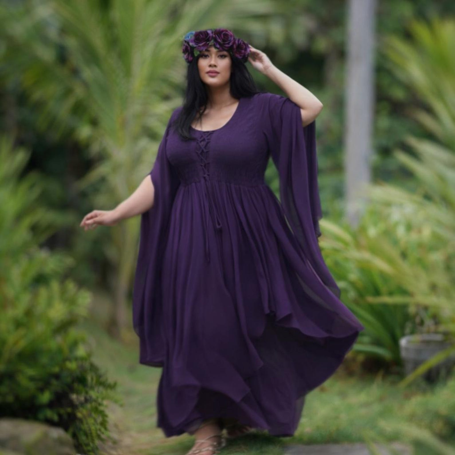 Renaissance Corset Dress Plus Size 5X, Lace up Bodice, Ren Faire ...