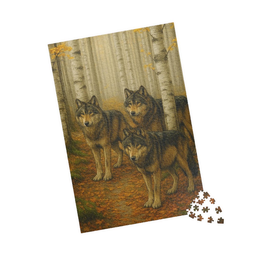 Jigsaw Puzzle, Wolves in the Forest Puzzle, Wildlife Fun Indoor ...