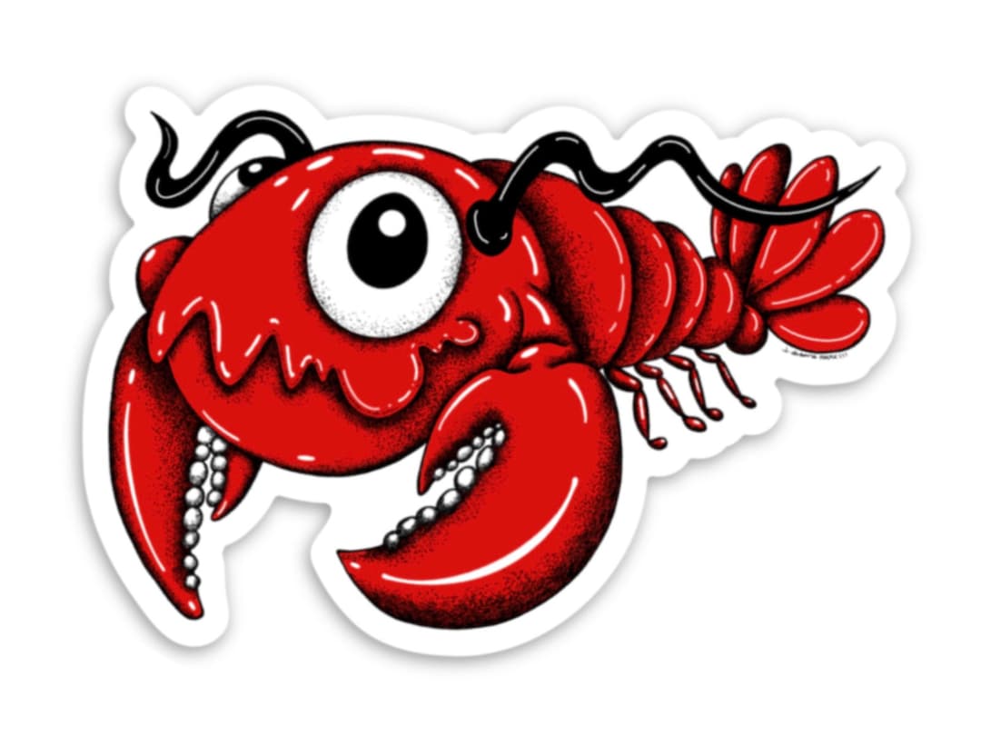 Lobster Sticker Weatherproof Vinyl Sticker Vinyl Decal - Etsy