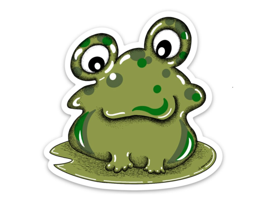 Frog Sticker - Weatherproof - Vinyl Sticker - Vinyl Decal - Water ...