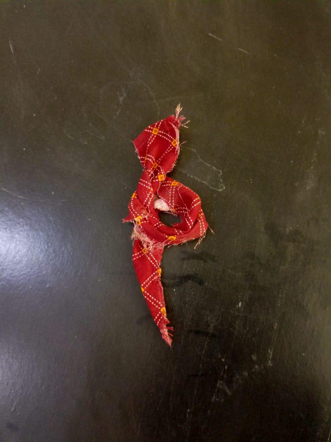 Red Checkered Ribbon Knot - Etsy