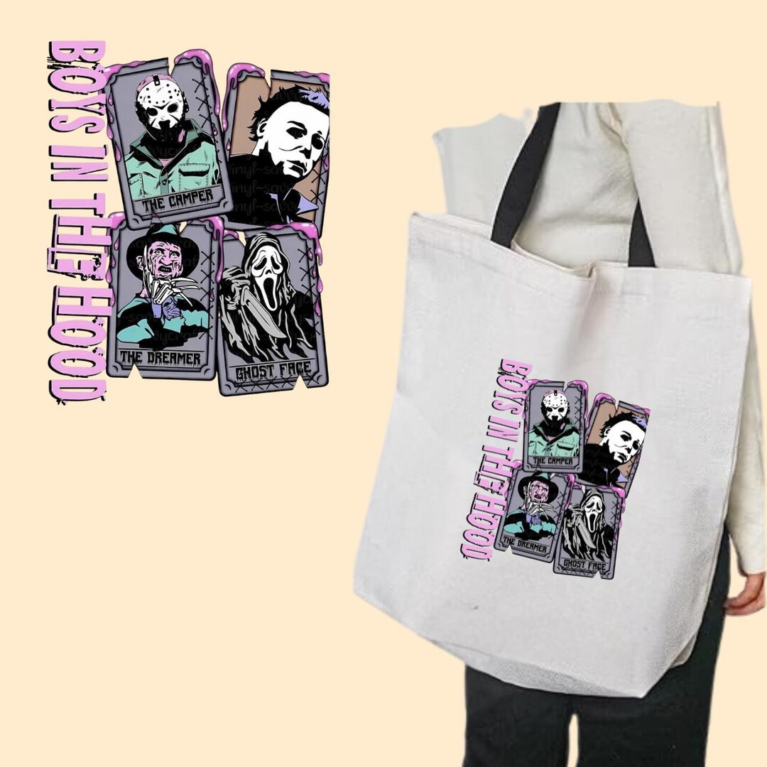 Horror Tote Bag Jason Friday the 13th Freddy Krueger Michael Myers ...