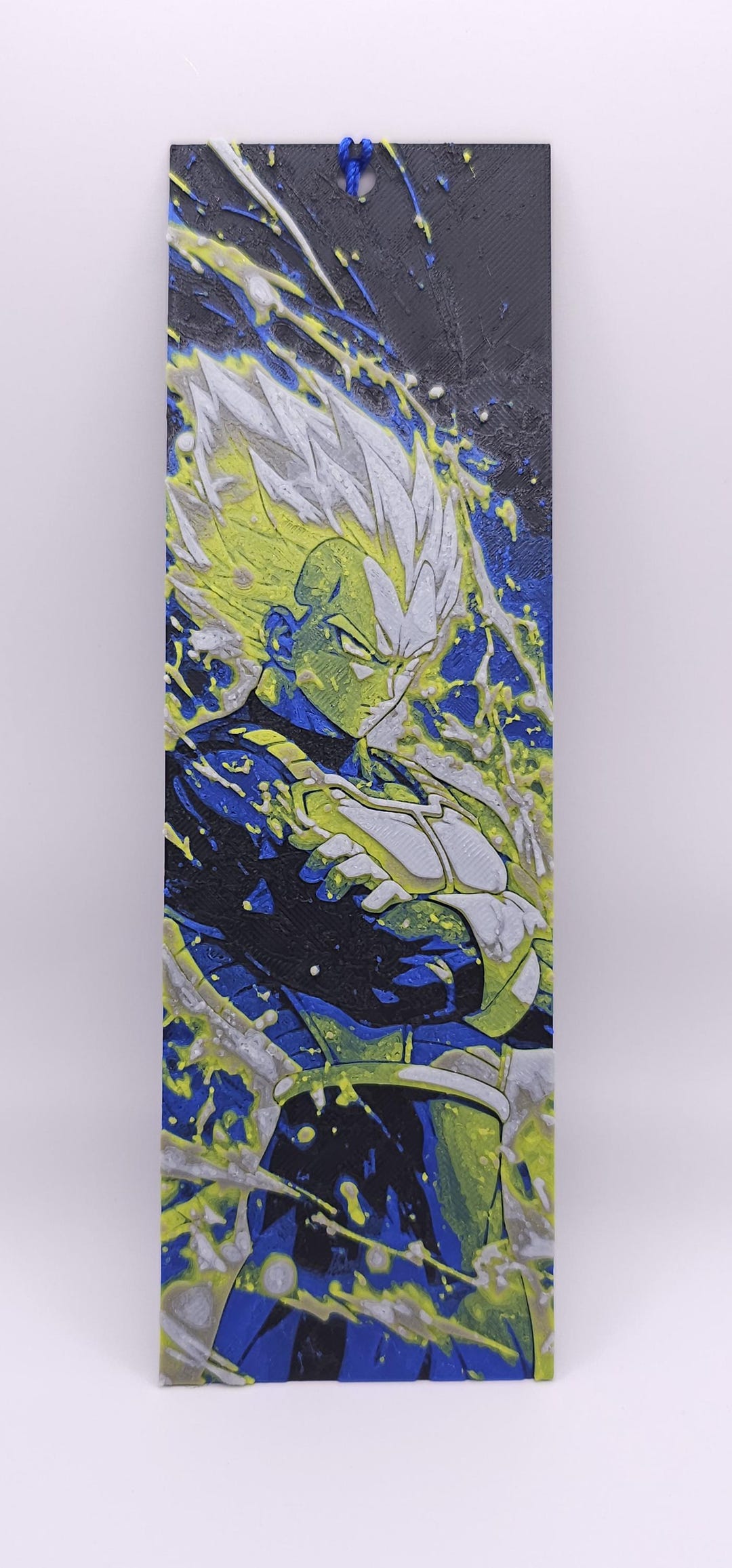 Vegeta Dragon Ball Z Bookmark - 3D Printed Anime Fan Art, Saiyan Power ...