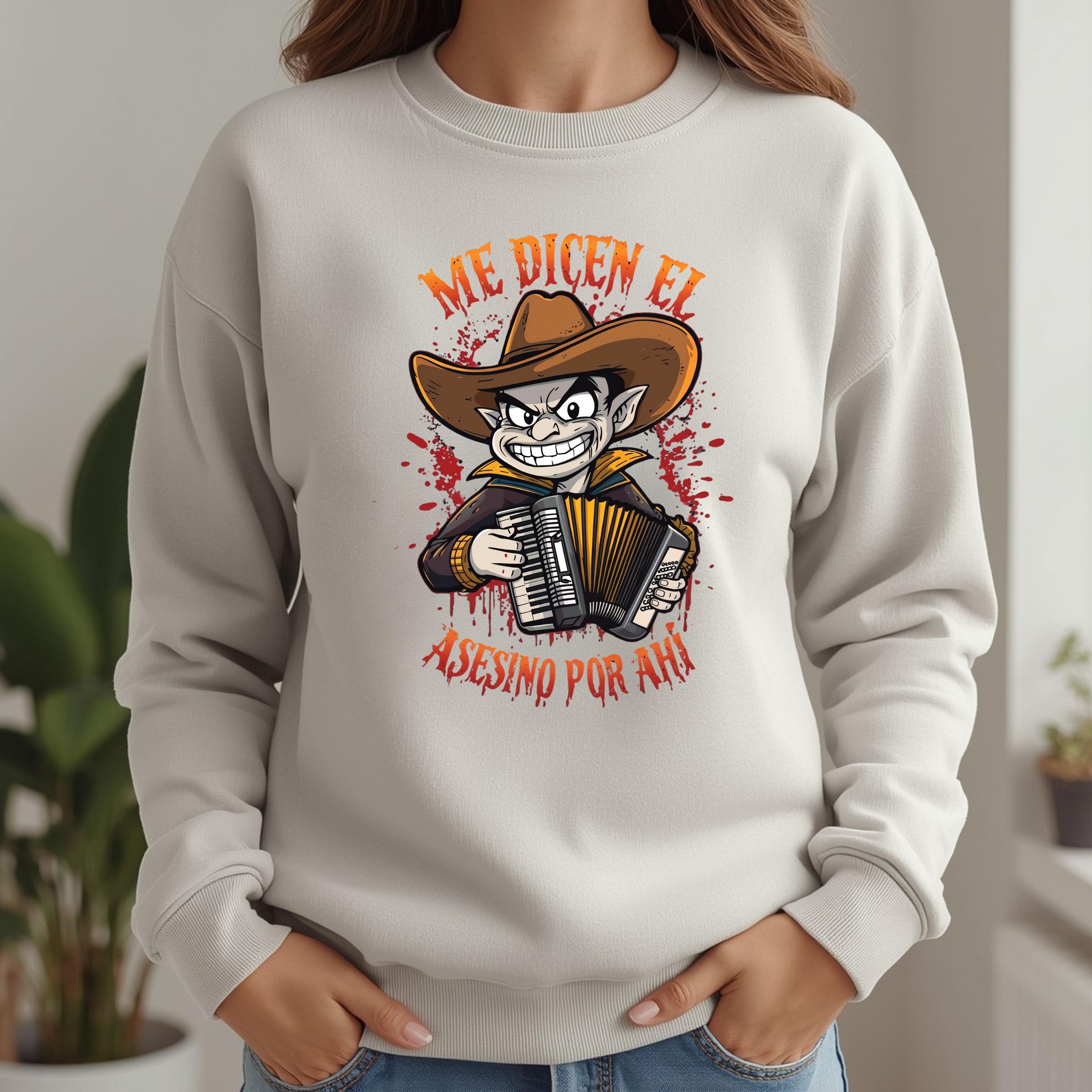 Cartoon Mexican Bandit | Horror Accordion Graphic Tee | Me Dicen El ...
